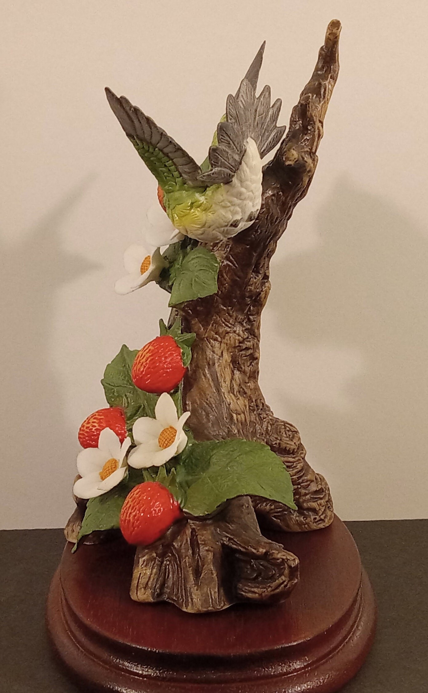 Andrea by Sadek Hummingbird With Strawberries Figurine 9183 - Etsy
