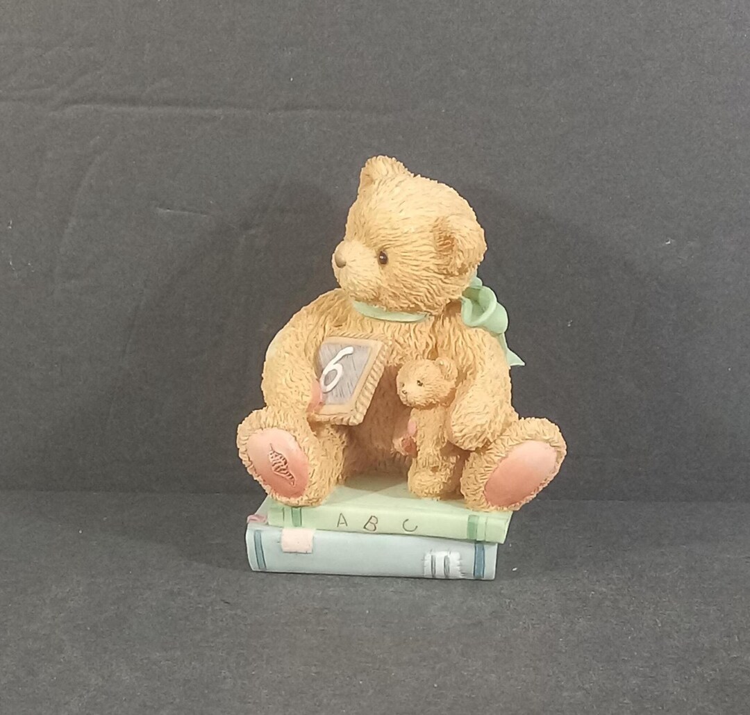 Cherished Teddies "chalking up Six Wishes" Figurine - Hamilton Gifts - Etsy