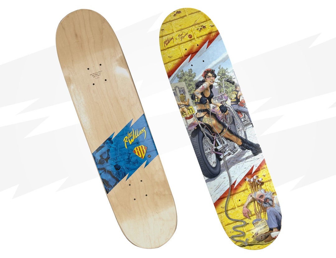 Robt. Williams X Brad Bowman chopper Girl Skateboard - Etsy