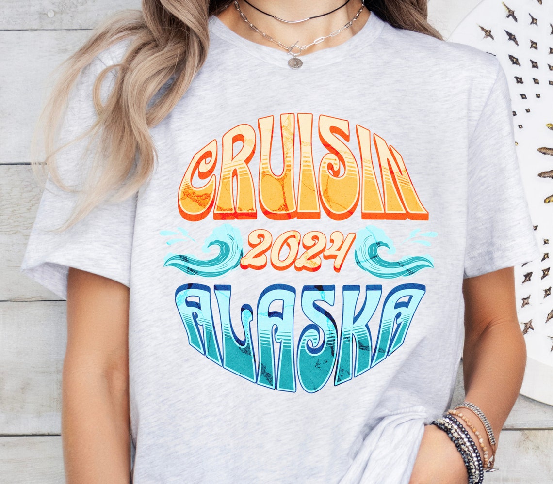 Cruising Alaska Vacation Tshirt Retro Alaskan Cruise Shirt Unisex ...