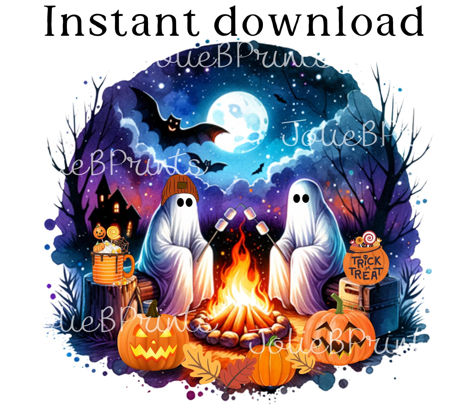 Ghost Campfire PNG, Halloween Campfire PNG, Funny Ghost Png, Ghost ...