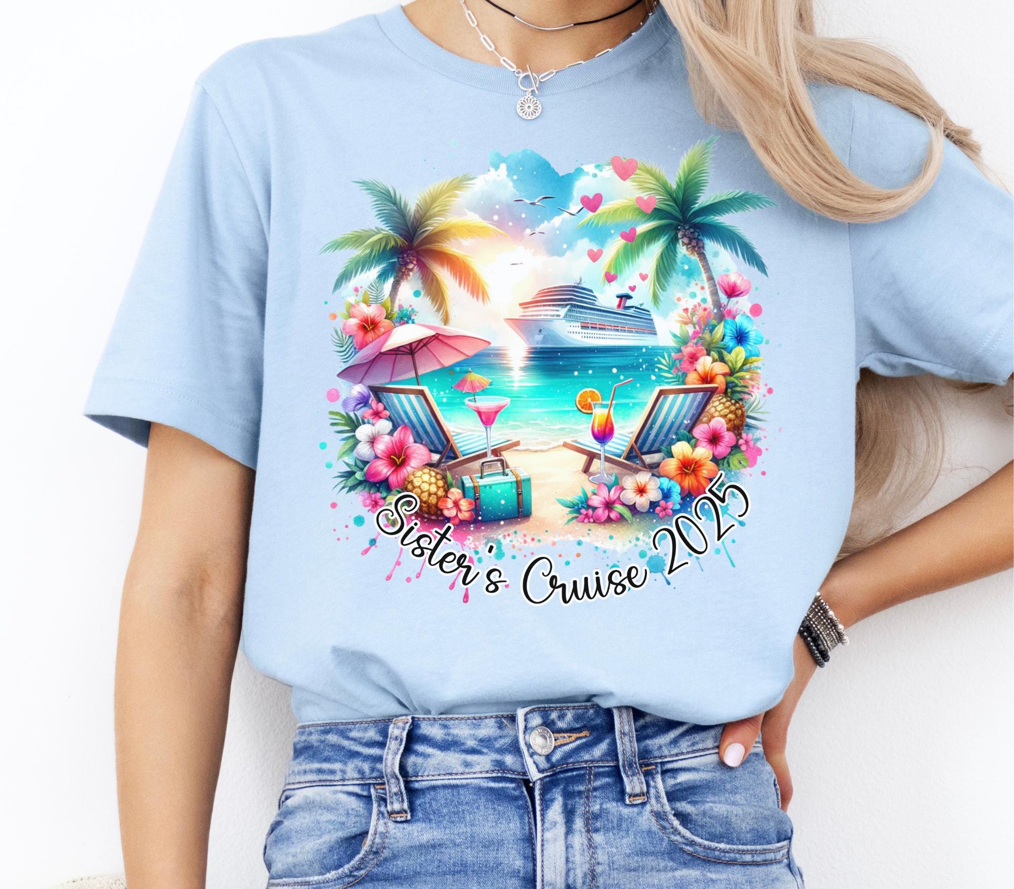 Sister's Cruise T-shirt 2025, Sister's Trip T-shirt, Sister's Cruise ...
