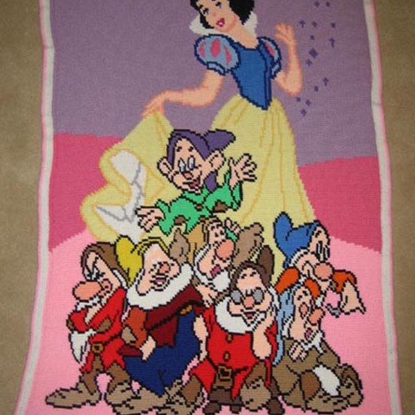 Crocheted Snow White and the Seven Dwarfs - Etsy