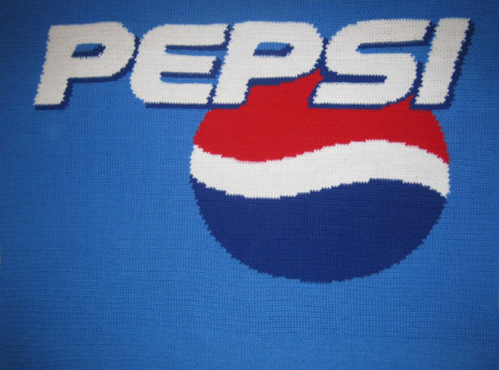 Pepsi - Hand Made Crocheted Afghan - BRAND NEW - Etsy
