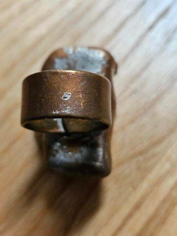 Rare Vintage Ring, Brass/bronze? Chunky, One of a kin… - Gem
