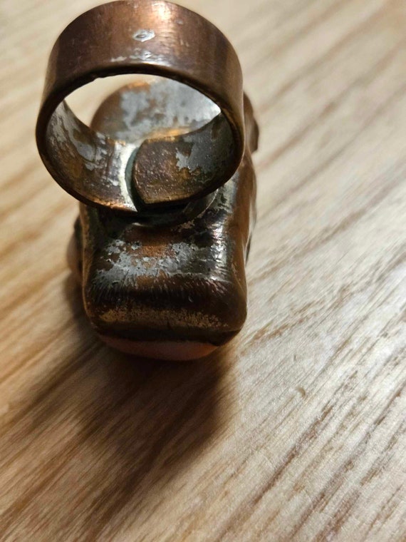 Rare Vintage Ring, Brass/bronze? Chunky, One of a kin… - Gem