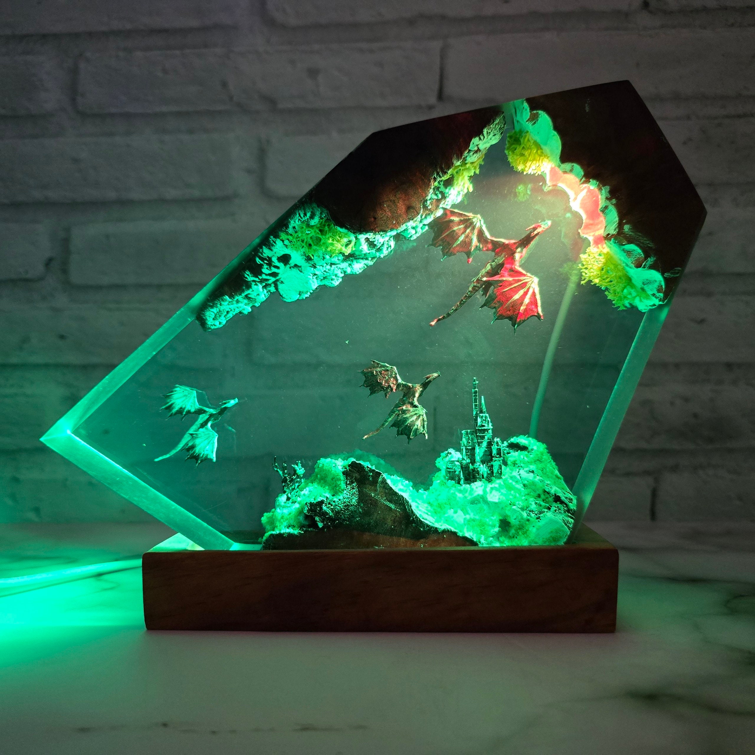 Dragon Figure, Dragon Statue, Fire Dragon, Ice Dragon, Dragon Lamp ...