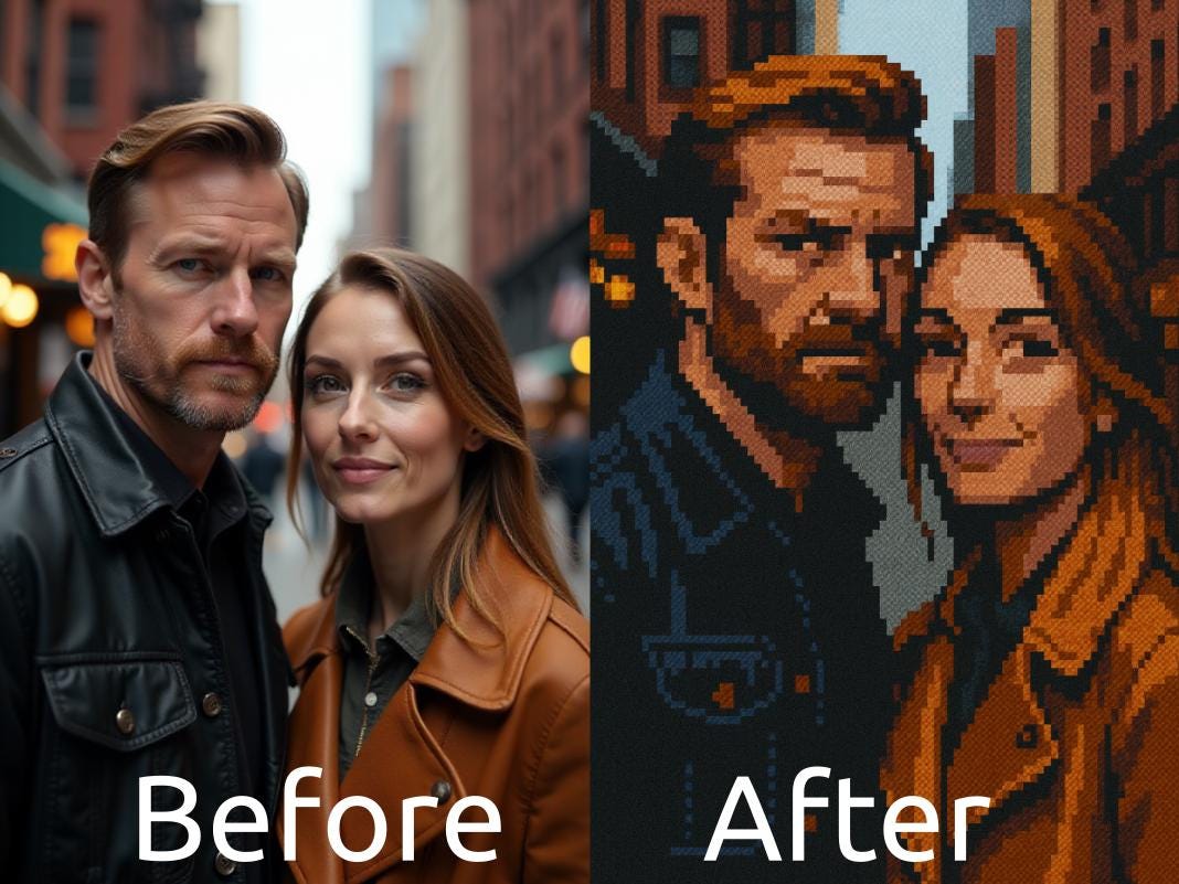 Custom 16 Bit-ify Your Own Portrait! | Custom Retro Video Game Style ...