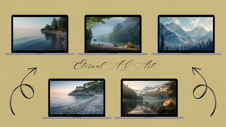 Digital Download Nature-inspired Wallpapers, High-resolution Scenic ...