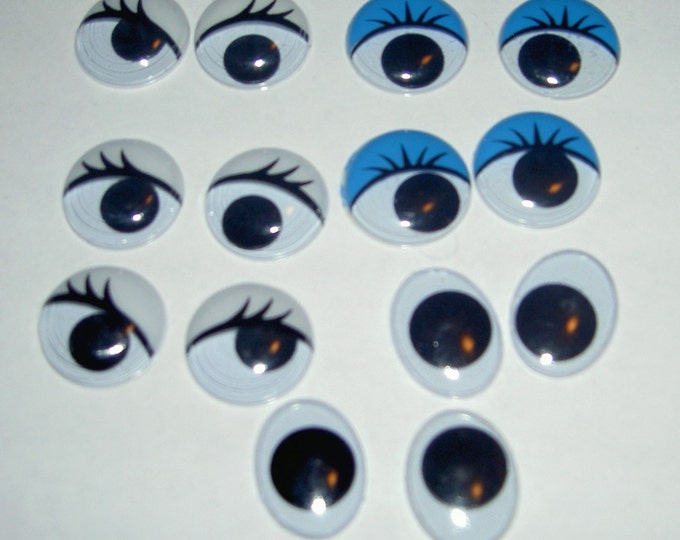 14 Googly Eyes Google Moving Eyes for Crafts - Etsy