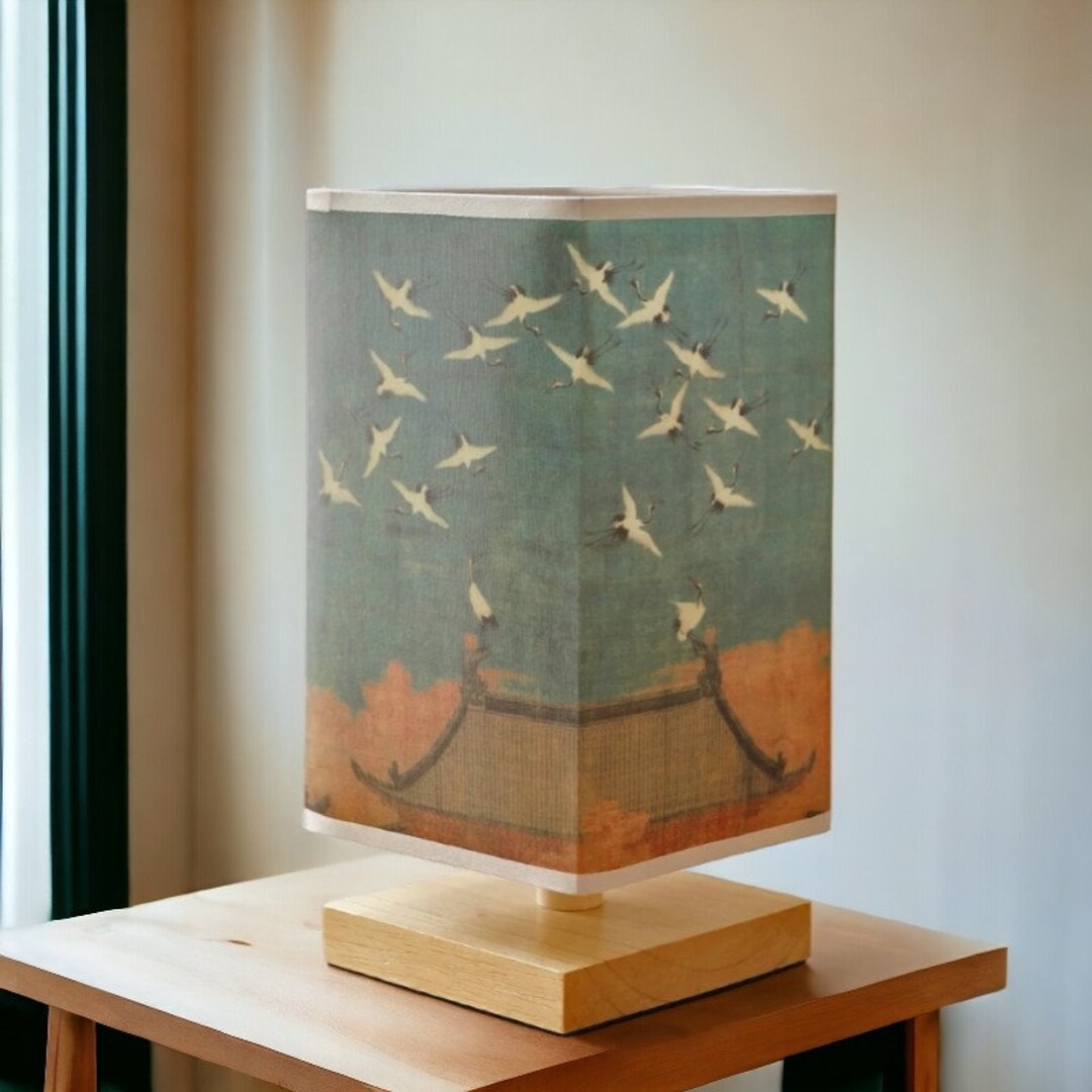 Japanese Style Square Wood Lamp Retro Night Light, LED, Perfect Bedroom ...