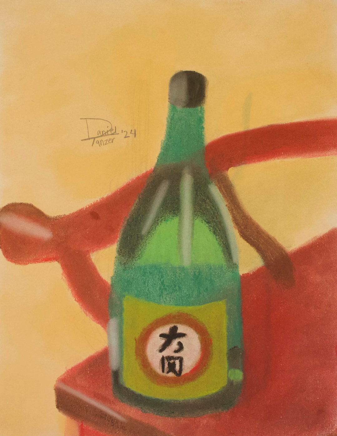 Sake (soft Pastel Drawing, Handmade, Unique) - Etsy