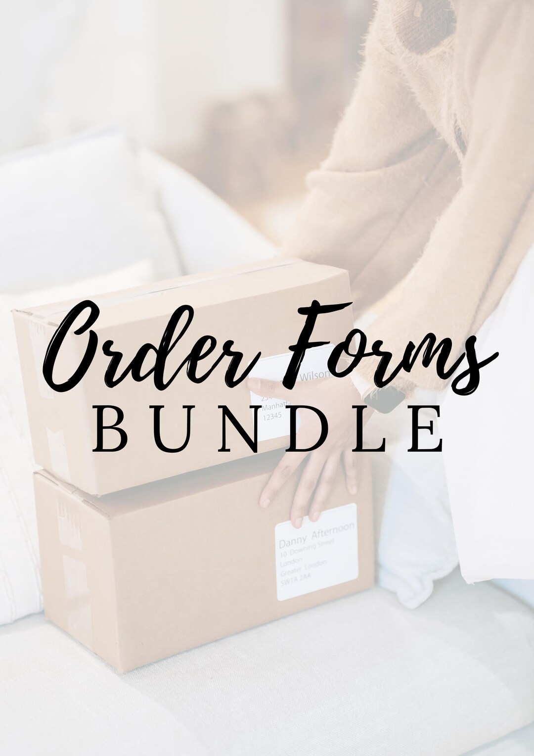 Digital Order Forms Bundle - Business Templates - Customisable Order ...