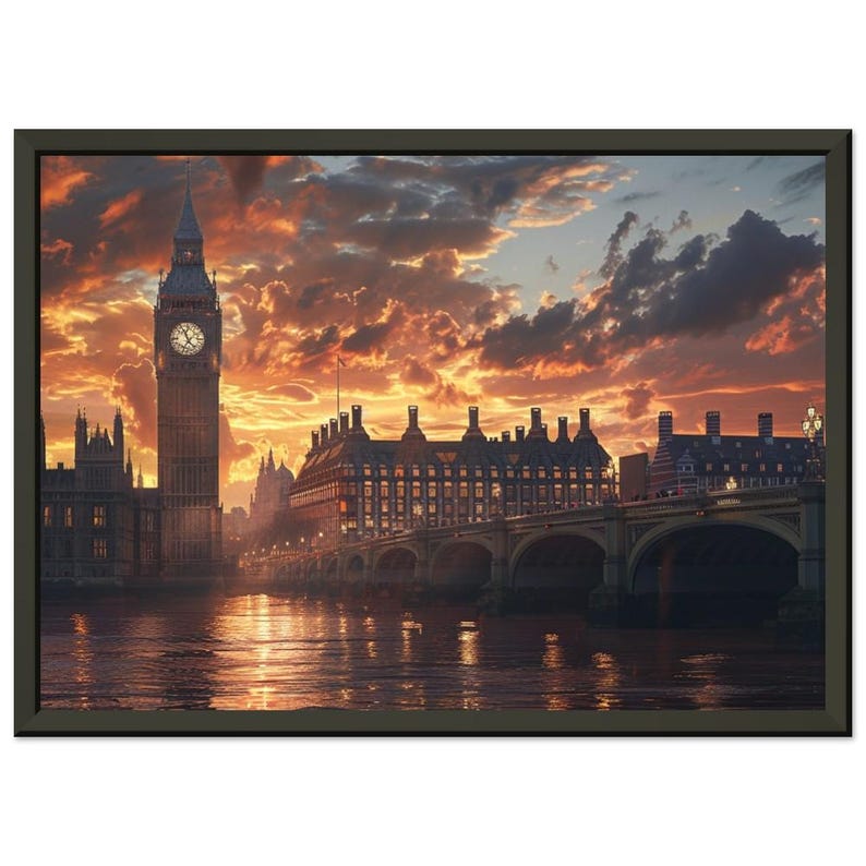 London City Wall Poster - London Skyline Art Print - British Landmarks ...