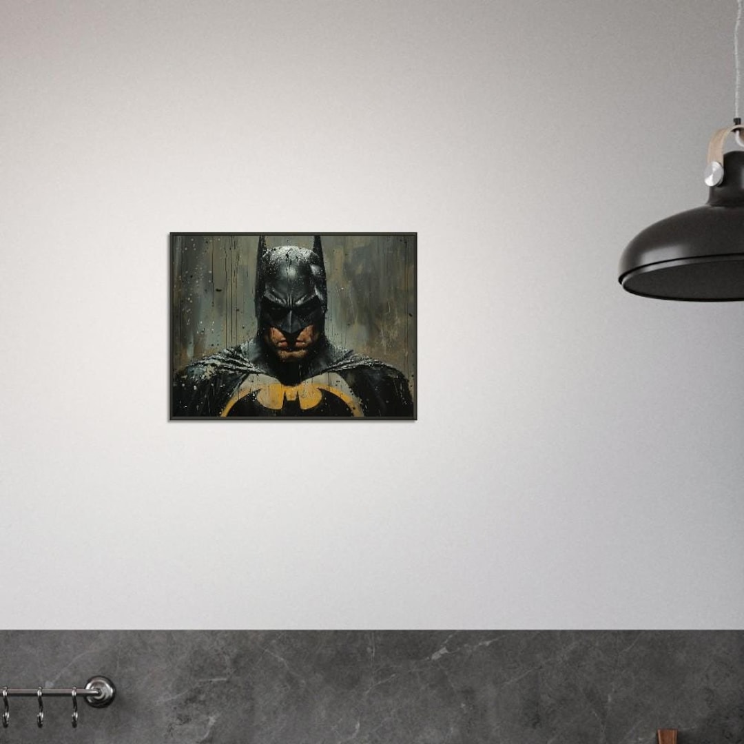 Batman Wall Poster Batman Art Print DC Comics Decor Dark Knight Wall ...