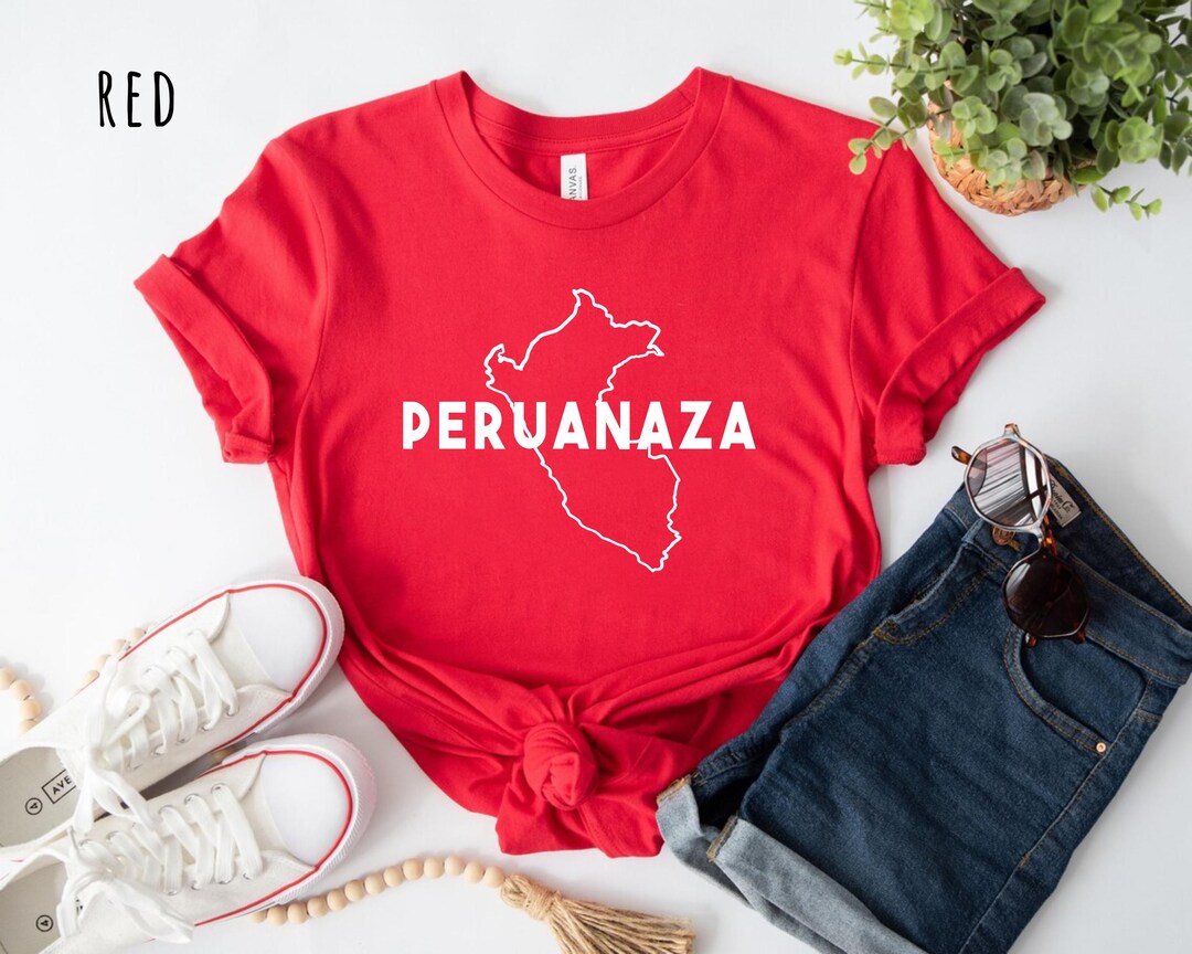 Peruanaza Map Sweatshirt, Peru Outline Crewneck, I Love Peru Sweater ...