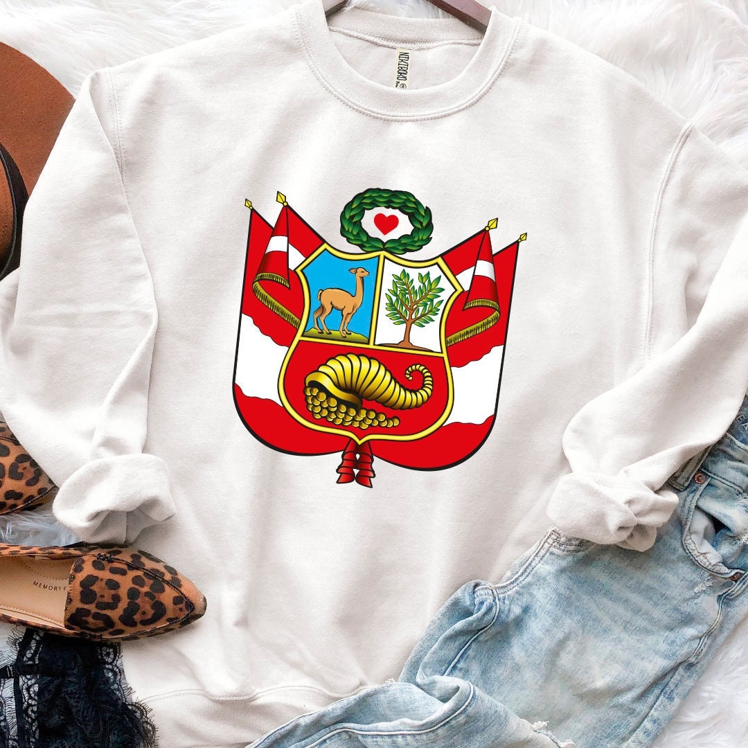 Peru Classic Escudo Sweatshirt, Peru Crewneck Sweatshirt, Peru Crest ...