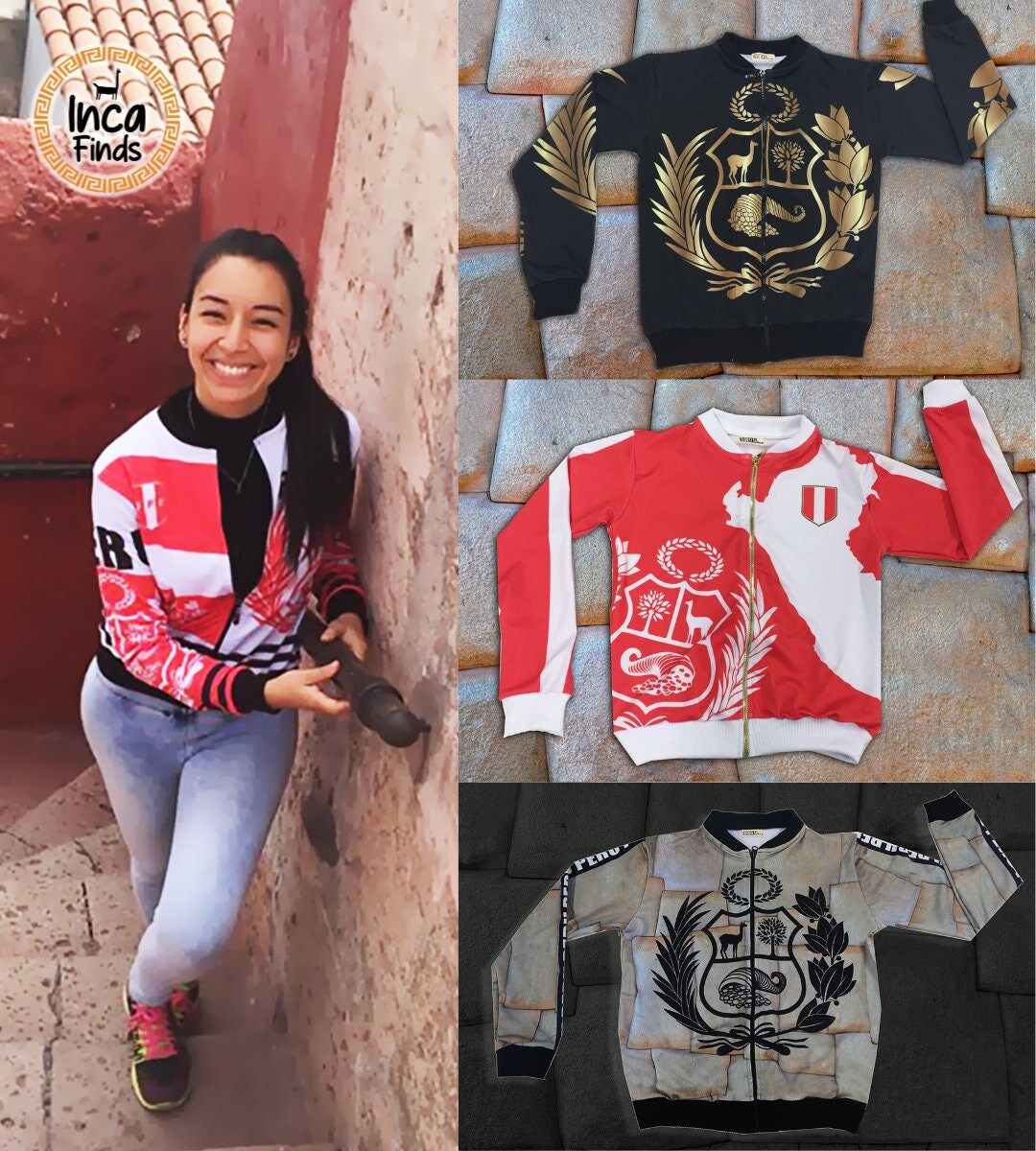 Peruvian Jacket - Casaca Peru - Bold Graphic Streetwear With Escudo De ...