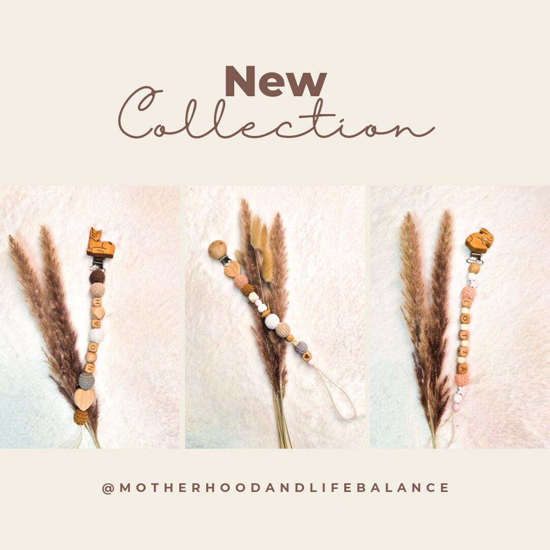 Personalizable Pacifier Chains Handmade - Etsy