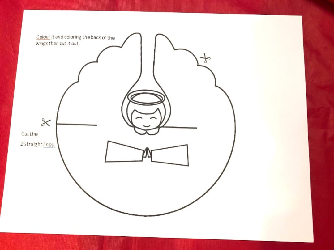 DIY 3D Angel Cone Craft Digital Print Out Christmas Winter Craft ...