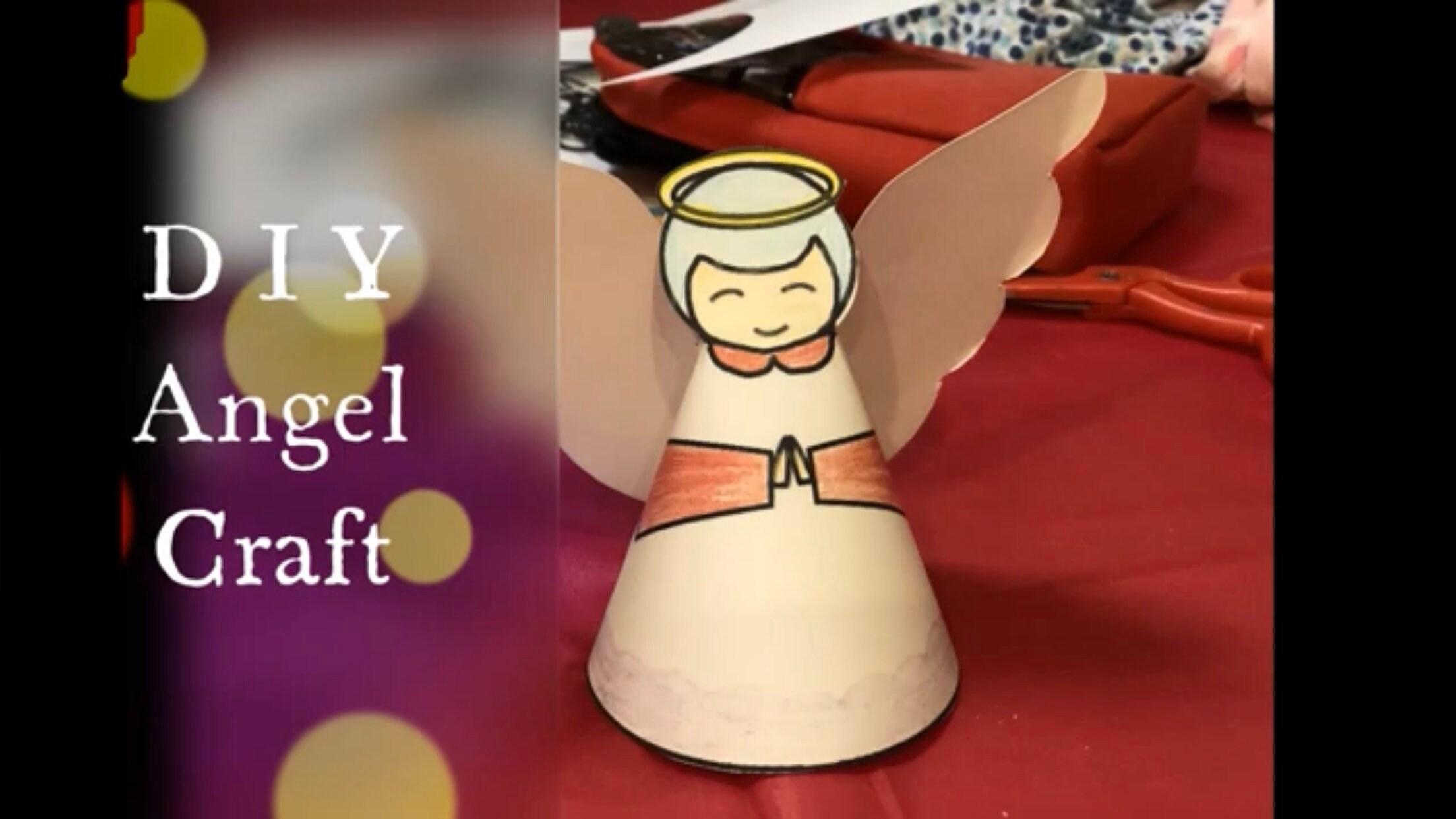 DIY 3D Angel Cone Craft Digital Print Out Christmas Winter Craft ...