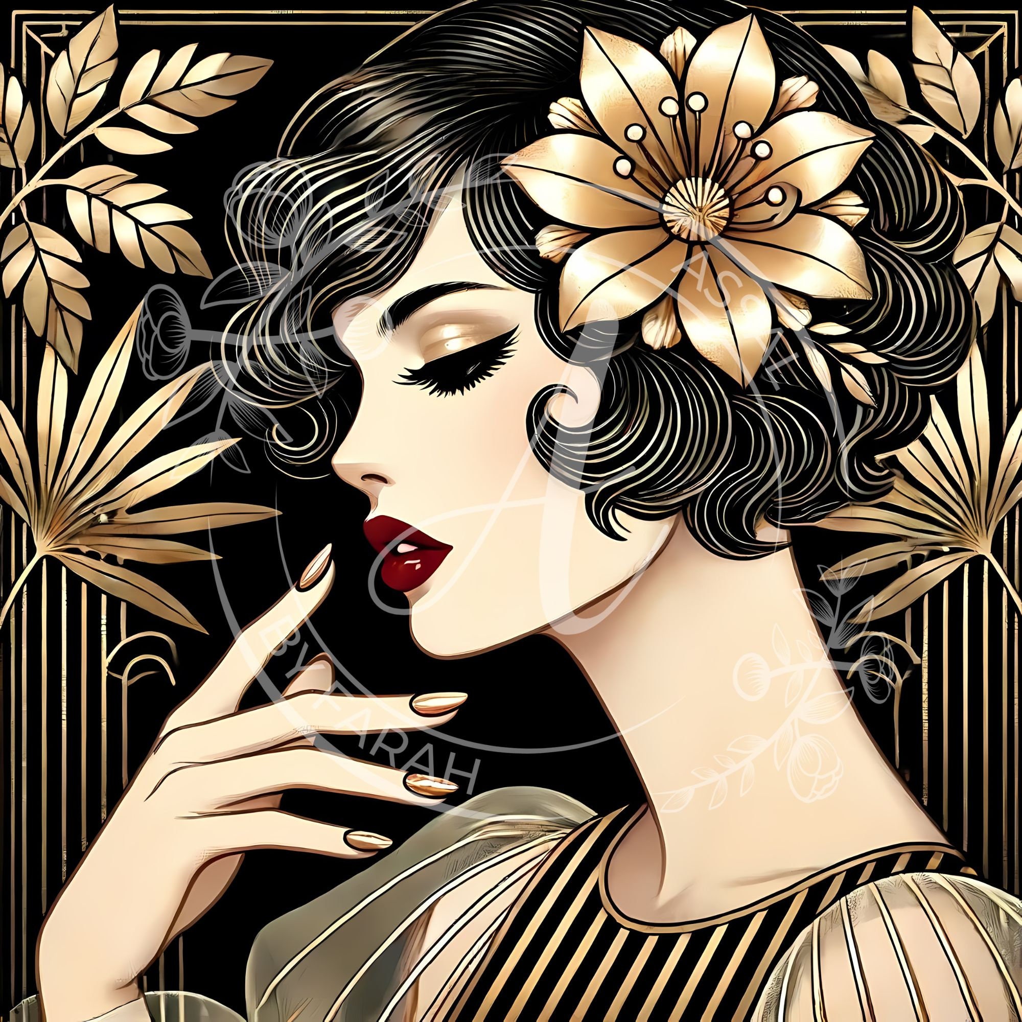 Roaring Twenties Art Deco Collection, Retro Wall Art 10 Art Deco Wall ...