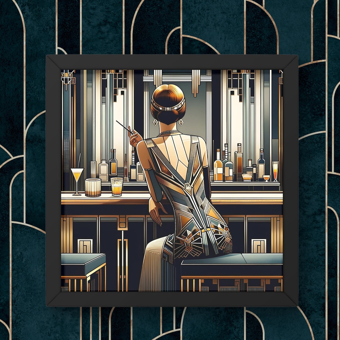 1920s Wall Art, Speakeasy Poster, Jazz Club Wall Art, Art Deco Lady, Vintage Chic Decor - Etsy