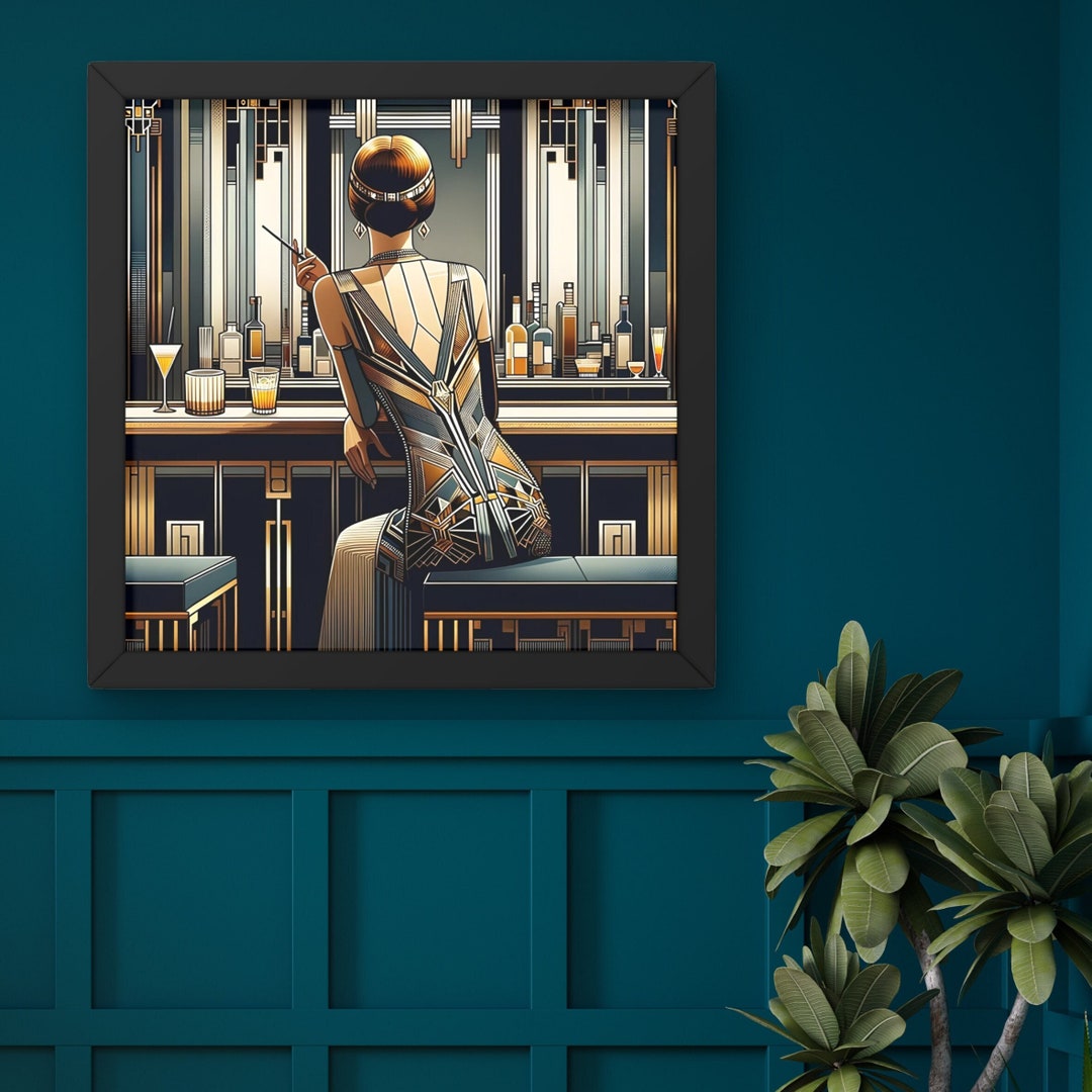 1920s Wall Art, Speakeasy Poster, Jazz Club Wall Art, Art Deco Lady ...
