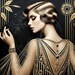 Roaring Twenties Art Deco Collection, Retro Wall Art 10 Art Deco Wall ...