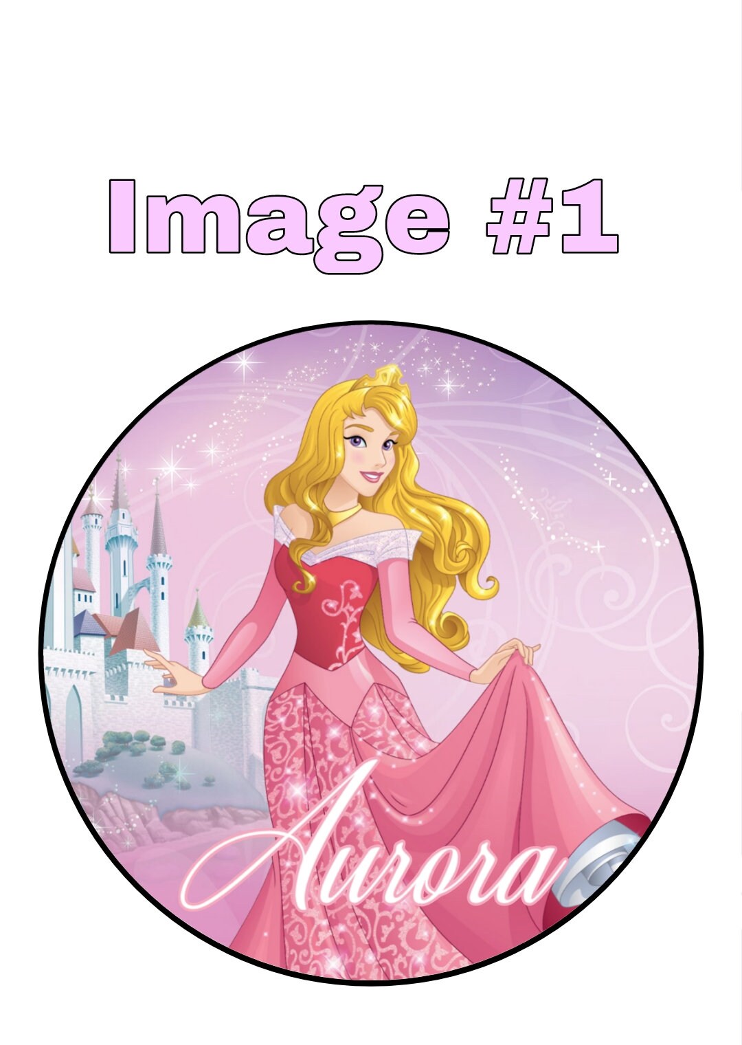 Princess (pink) Edible Images | for Edible Frosting Sugar Sheet | or ...