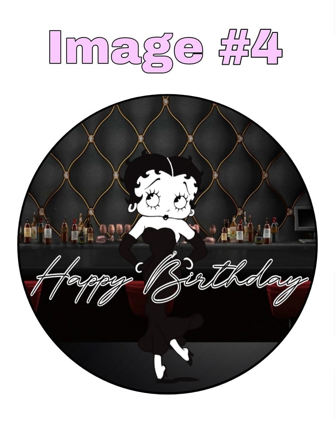Betty Boop happy Birthday Image on Edible Frosting Sugar Sheet or ...
