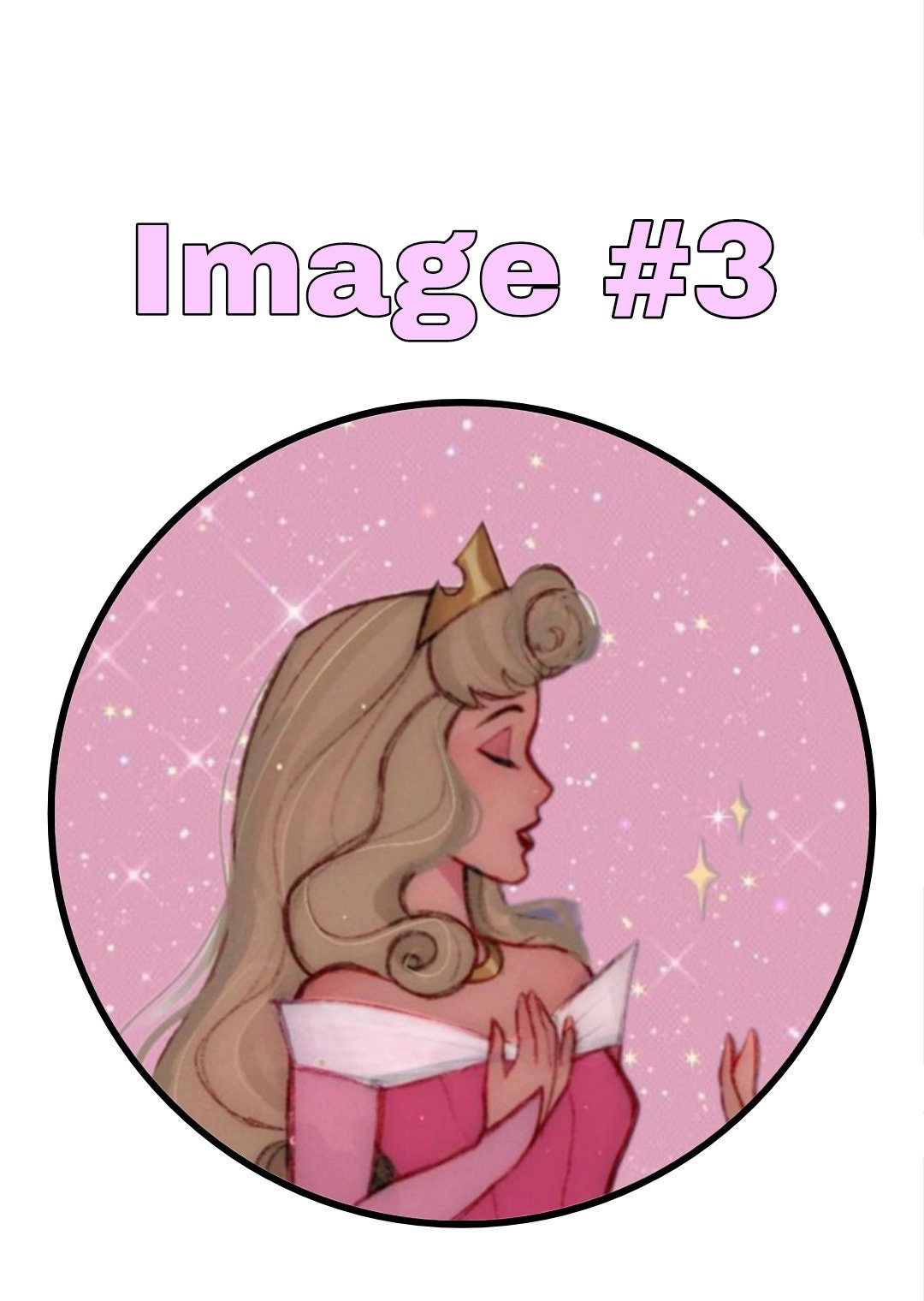 Princess pink Edible Images for Edible Frosting Sugar Sheet or Printed ...