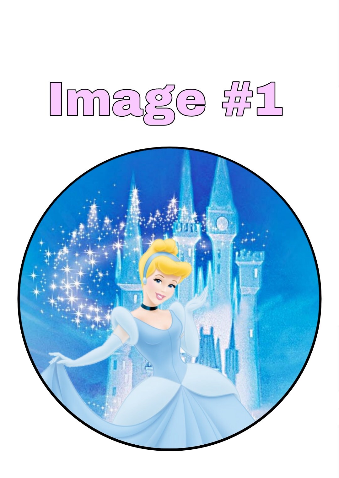Princess (blue) Edible Images | for Edible Frosting Sugar Sheet | or ...