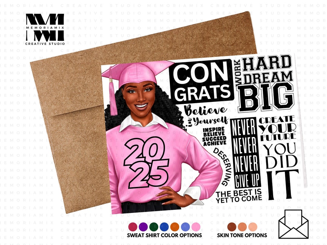 2025 Graduation Card, Congrats Graduation Card, Greeting Card for Her ...