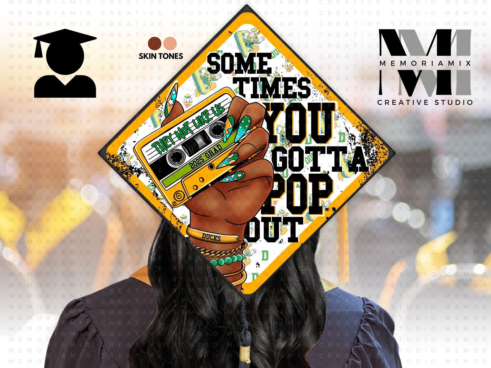 Personalized Graduation Cap Topper: Kendrick Lamar Inspired, Senior ...