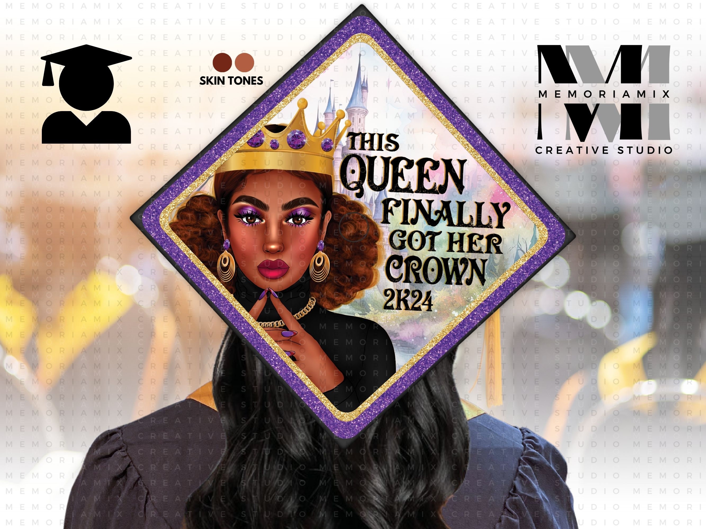 This Queen Finally Got Her Crown Graduation Cap Topper, Graduation Cap ...