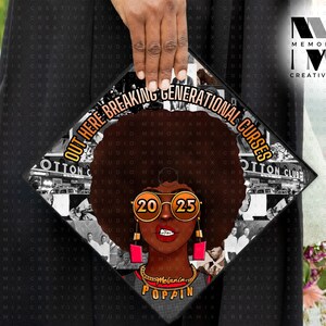 Breaking Generational Curses Graduation Cap Topper, Graduation Cap ...