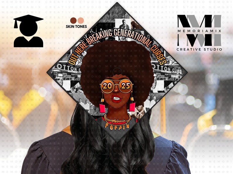 Breaking Generational Curses Graduation Cap Topper, Graduation Cap ...
