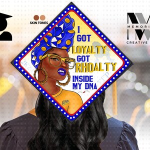 Sigma Gamma Rho Sorority, Rhoalty Inside My DNA, Graduation Cap Topper ...