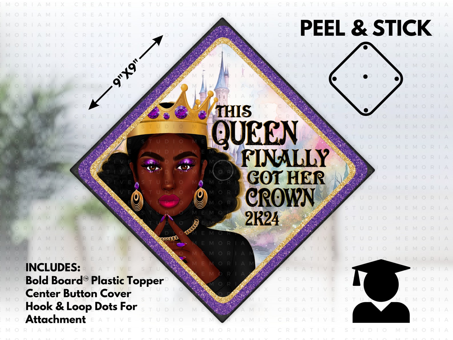 This Queen Finally Got Her Crown Graduation Cap Topper, Graduation Cap ...
