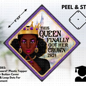 This Queen Finally Got Her Crown Graduation Cap Topper, Graduation Cap ...