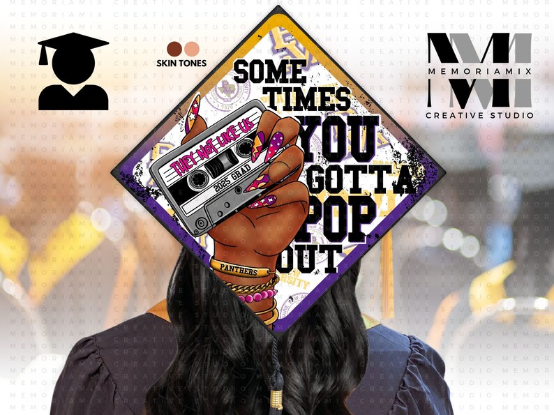 Personalized Graduation Cap Topper: Kendrick Lamar Inspired, Senior ...