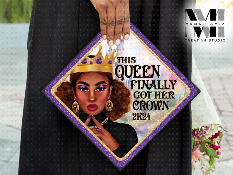 This Queen Finally Got Her Crown Graduation Cap Topper, Graduation Cap ...