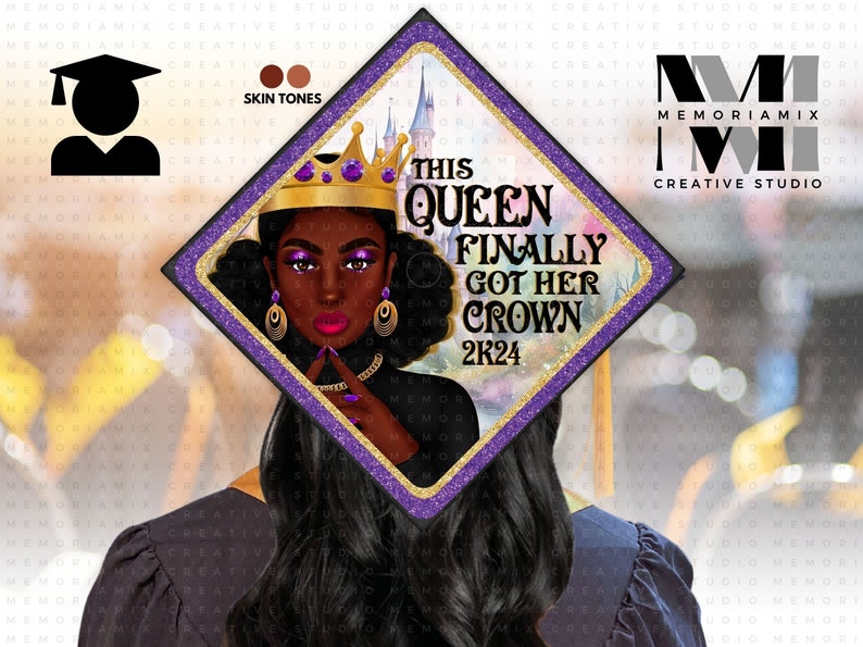 This Queen Finally Got Her Crown Graduation Cap Topper, Graduation Cap ...