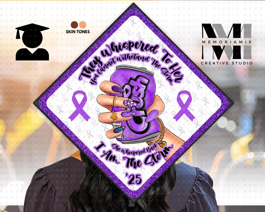 Crush Lupus Awareness Graduation Cap Topper, They Whispered to Her ...