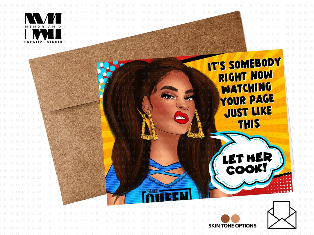 Let Her Cook Card, Glorilla Inspired Card, Glorious Card, Encouragement ...