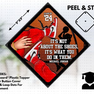 Jordan Themed Graduation Cap Topper, Graduation Cap, Graduation Cap ...