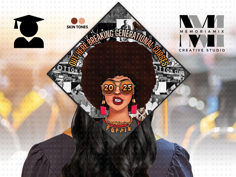 Breaking Generational Curses Graduation Cap Topper, Graduation Cap ...