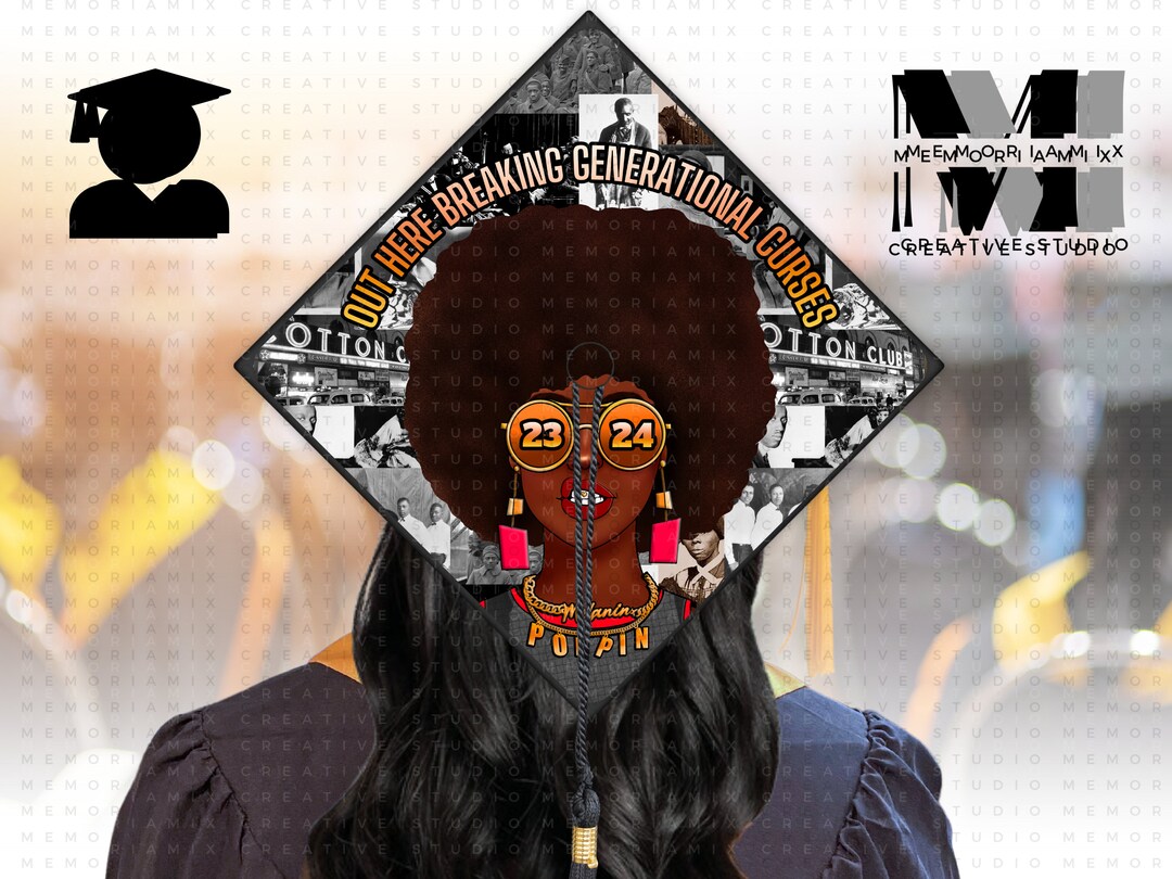 Breaking Generational Curses Graduation Cap Topper, Graduation Cap ...