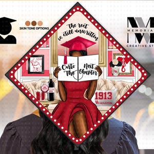 Delta Sigma Theta Grad Cap Topper: Sisterhood Graduation Decoration - Etsy